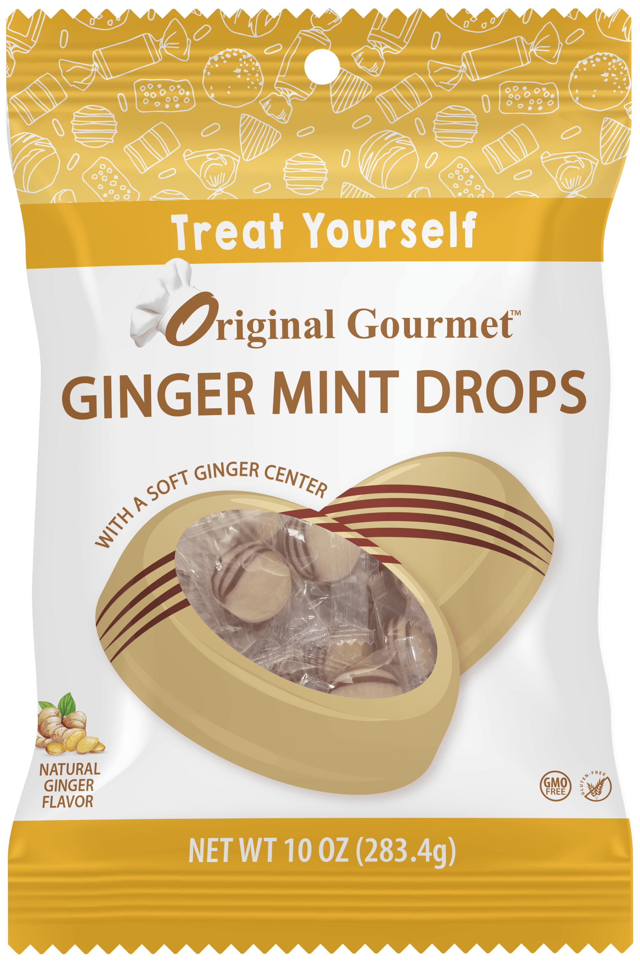 10oz Ginger Mint Drops – Original Gourmet Food Co